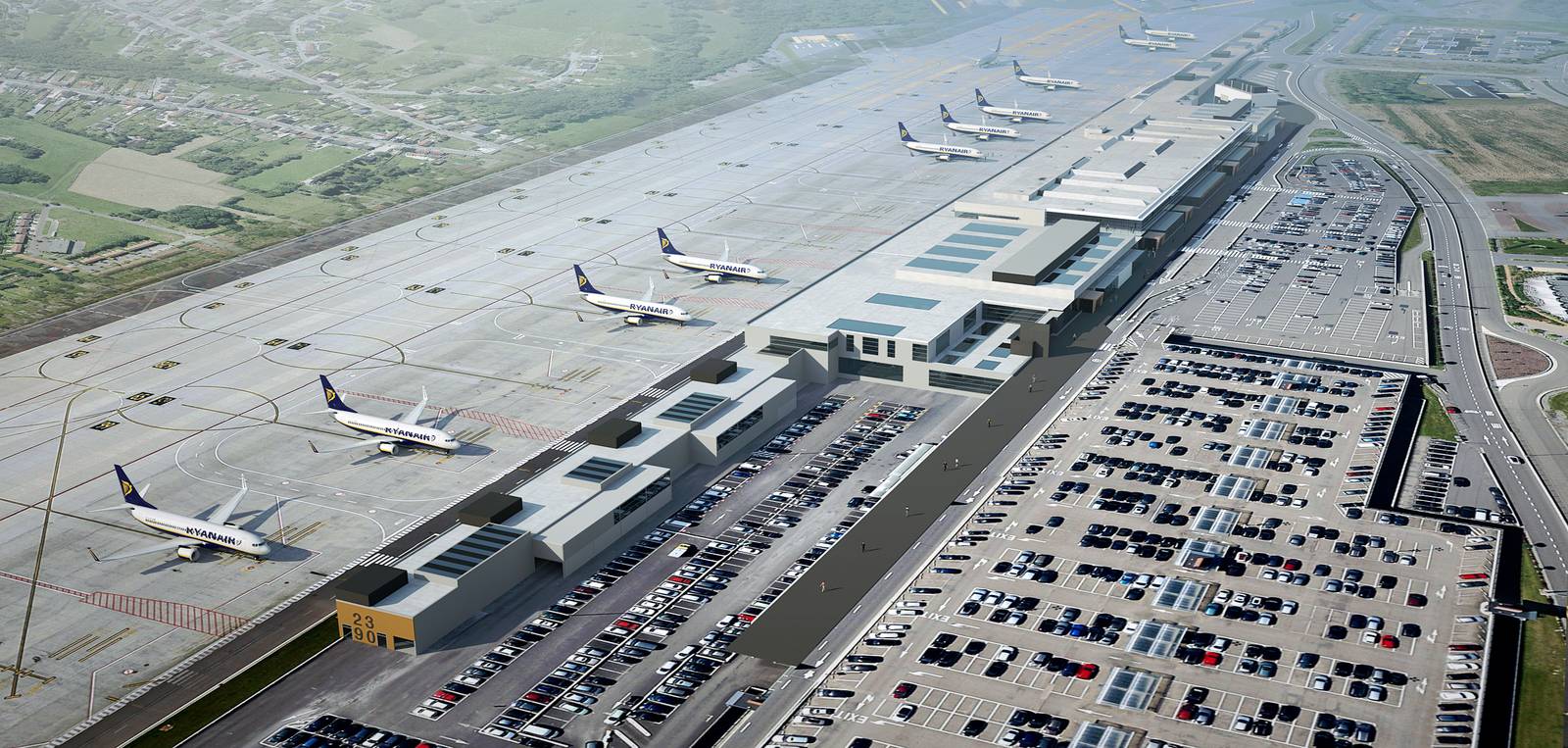 Charleroi Airport Terminal 2 Opens For Business First Commercial