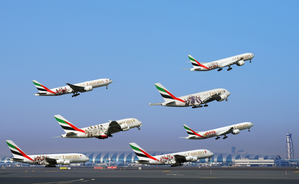 Six clubs and seven take-offs in one day: Emirates’ football themed ...