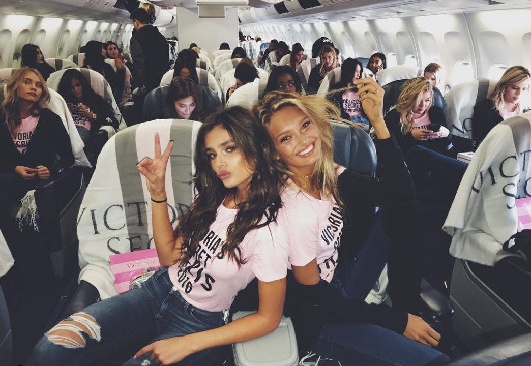 Airplane full of first class Victoria's Secret models jets to Paris ...