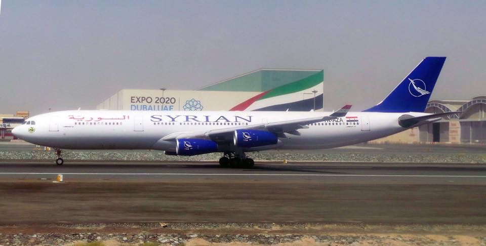 Syrian Arab Airlines added an Airbus A340 (reg. YK-AZA) to the fleet ...